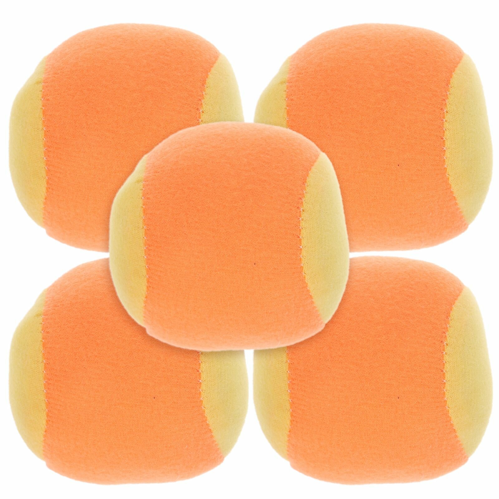 Маленькие Липкие Мячики Для Игр, 5 Штук, Круглой Формы, Оранжевого Цвета