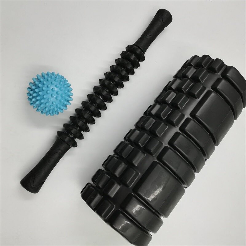 Йога пена вал мышцы Релаксация роликовый костюм Фитнес-ролик теленка langxie палка резиновый стержень массажный набор