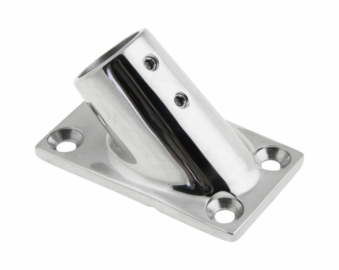 Основание стойки леера (22,2 мм), 45 град, прямоугольное, Marine Rocket