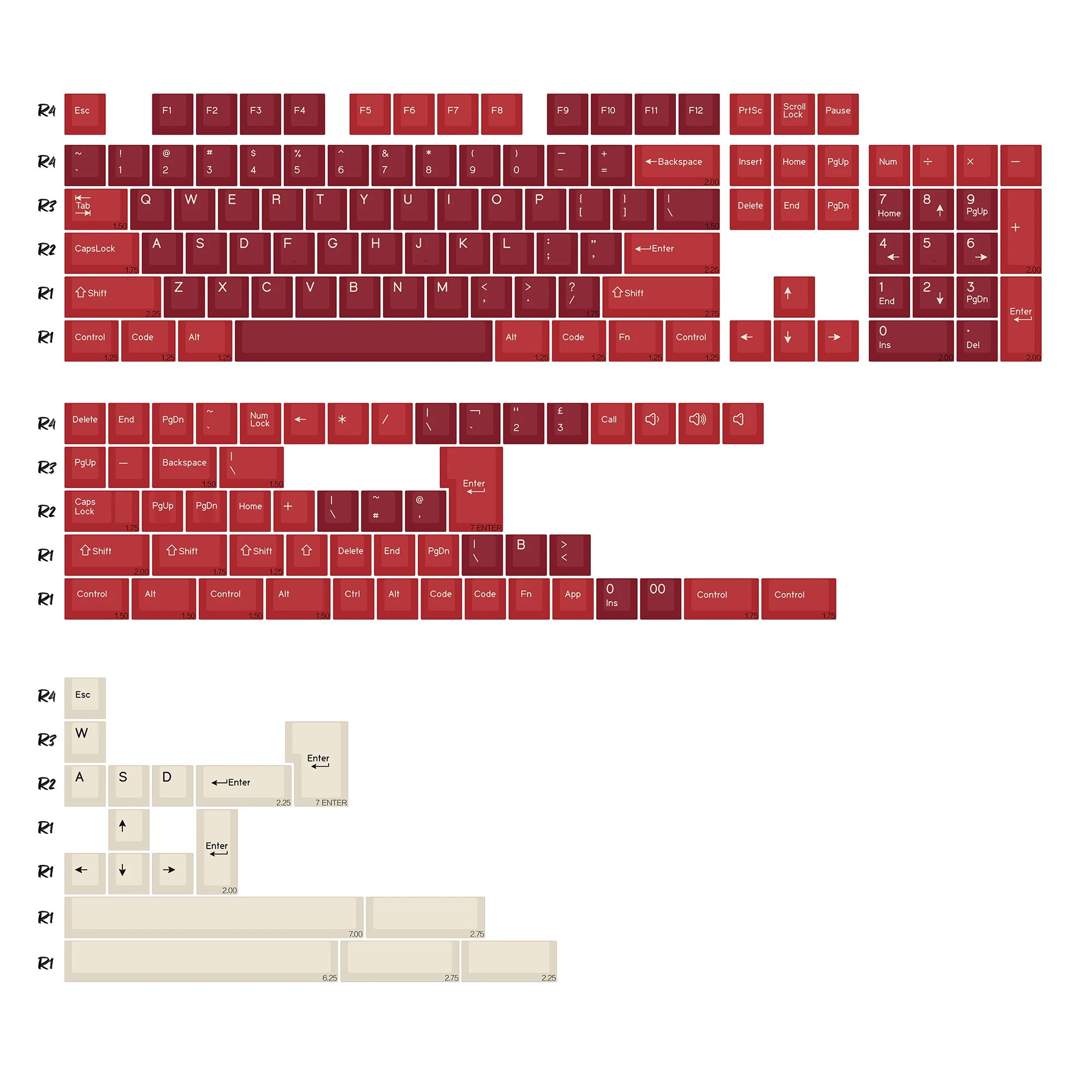KBDiy Cherry Profile PBT GMK Carbon Кейкапы для механической клавиатуры 174 шт GMK Jamon