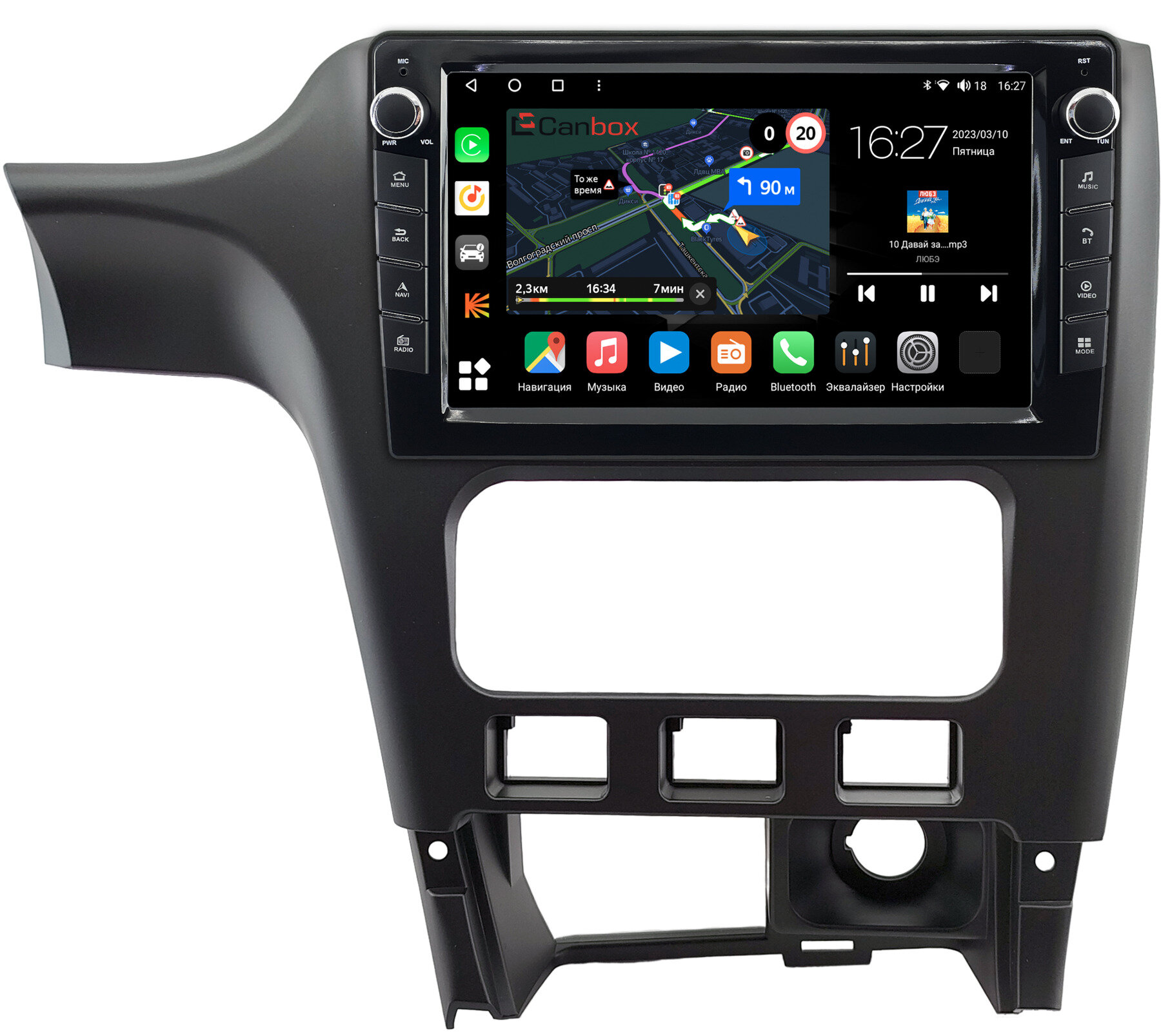 Штатная магнитола Subaru Legacy 3, Outback 2 1998-2004 (левый руль) Canbox M-Line 7821-9-0748 Android 10 (4G-SIM, 2/32, DSP, IPS) С крутилками