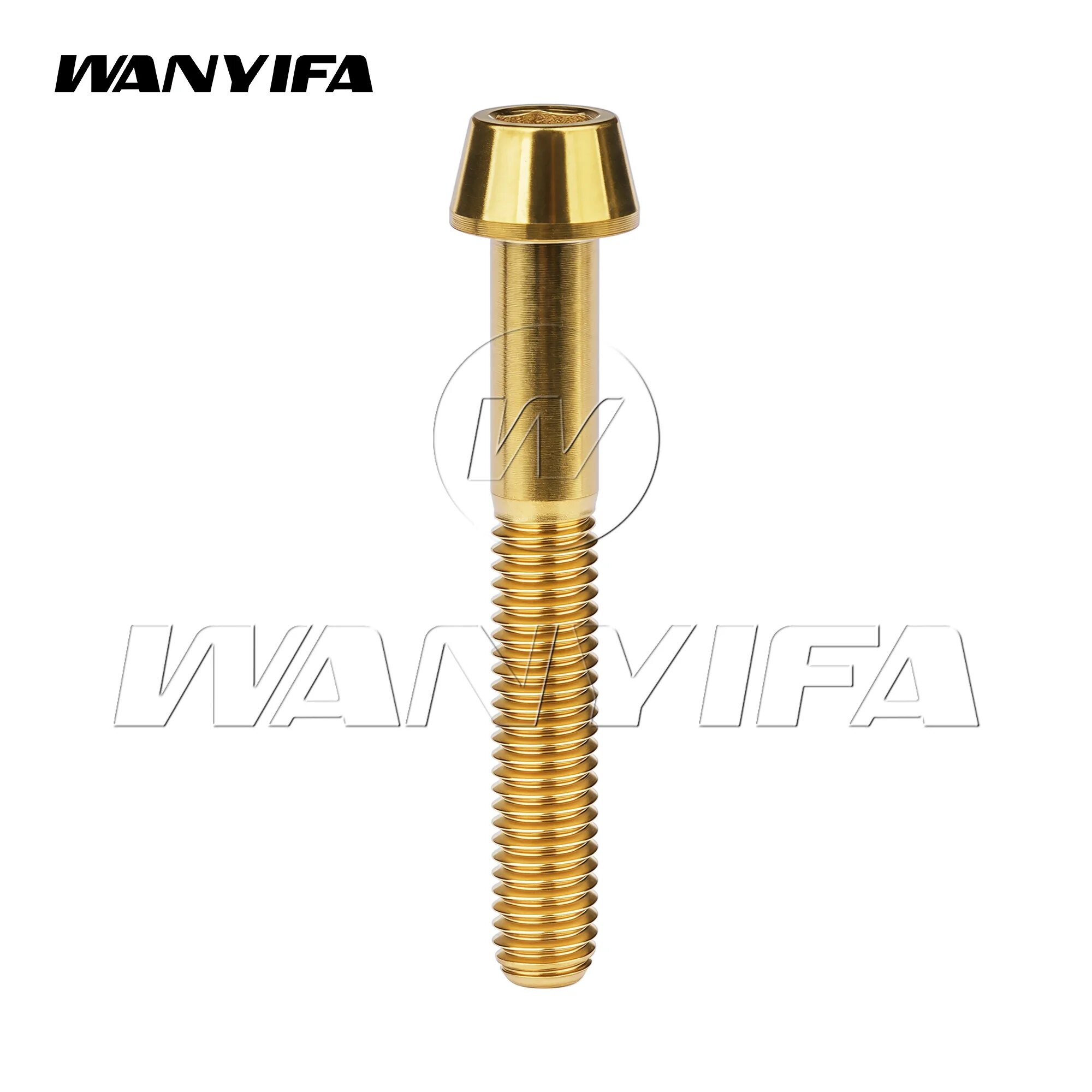 Титановые болты Wanyifa M5/M6 DIN912 для велосипеда Gold, M5x30mm