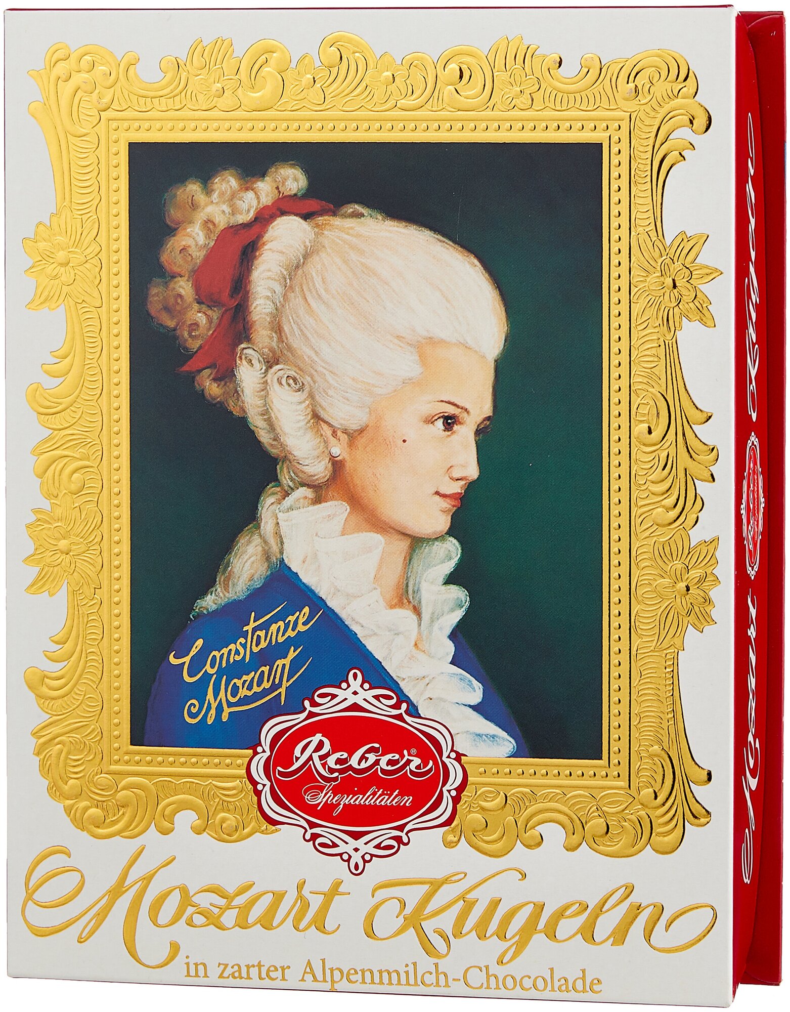 Шоколадные конфеты Reber Constanze Mozart Kugeln молочный шоколад с марципаном и нугой, 120г