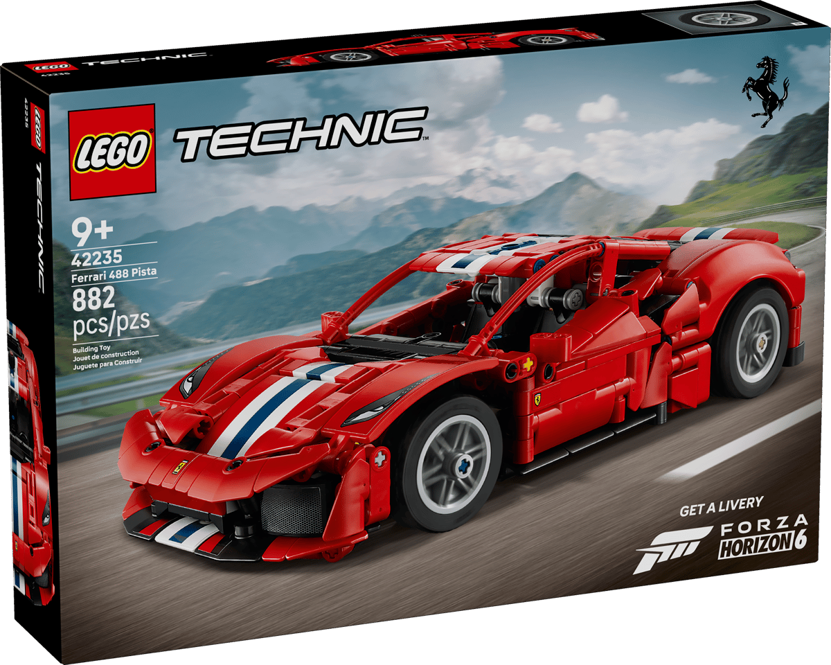 Конструктор LEGO Technic 42235 Автомобиль-суперкар Ferrari 488 Pista, 882 дет. — фото 1