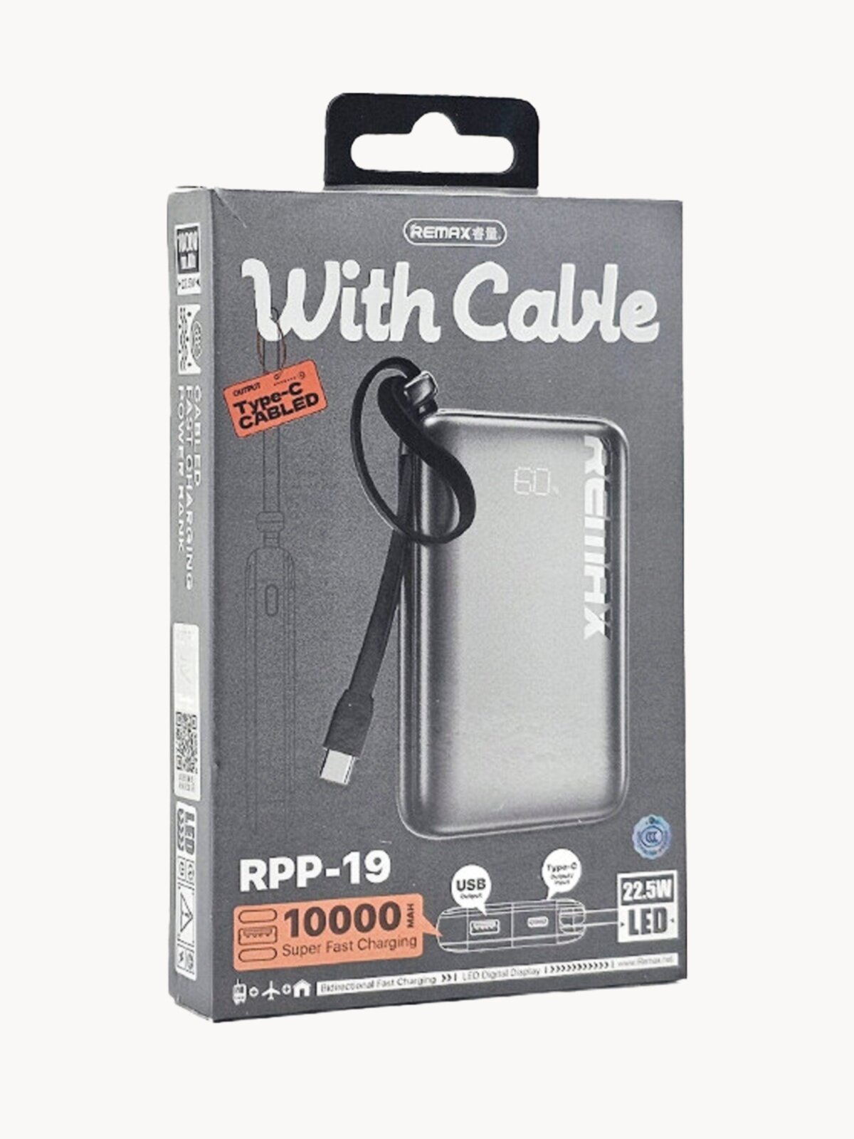 Портативный аккумулятор Remax RPP-19 10000 мА·ч