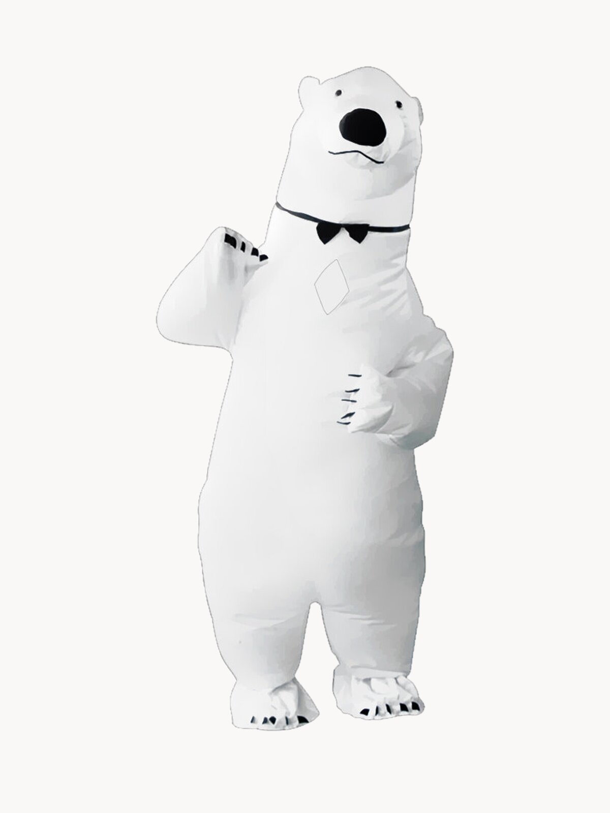 Надувной костюм "Белый медведь", на детский праздник, универсальный размер