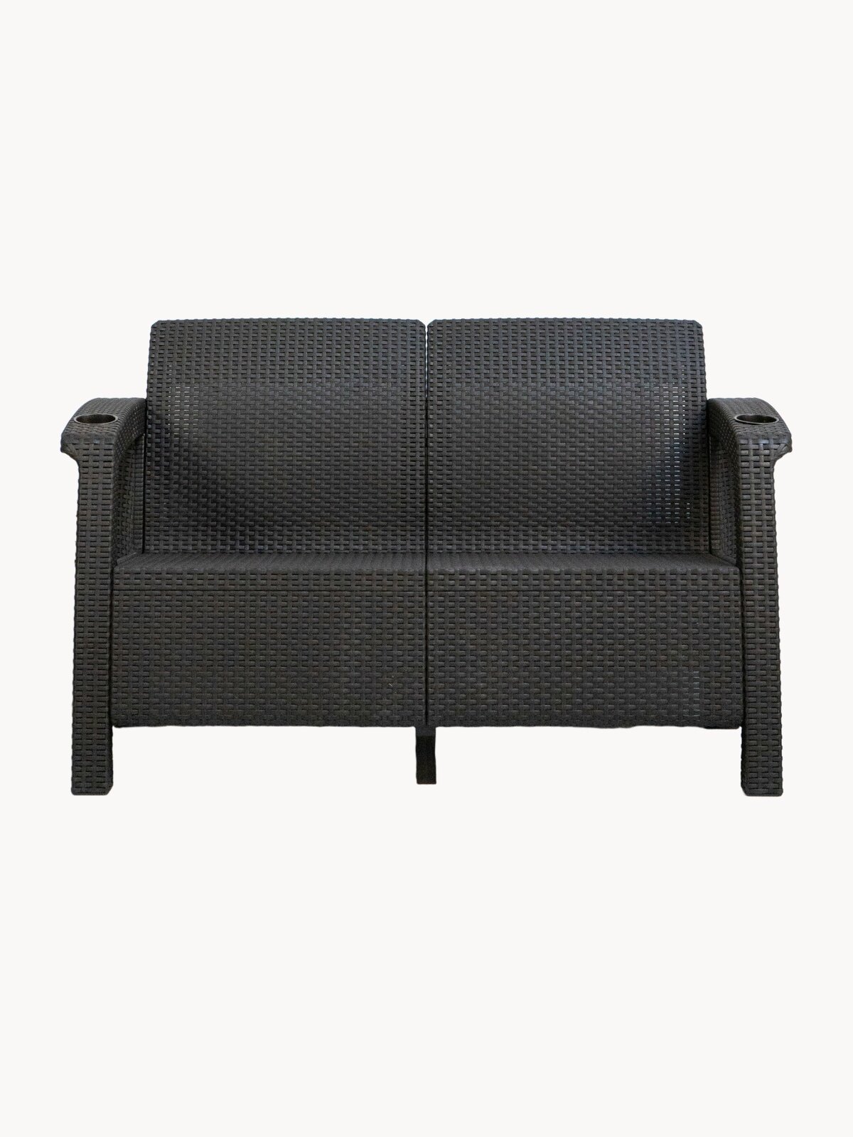 Диван двухместный Альтернатива "Wiilla", с подлокотниками, каркас из пластика