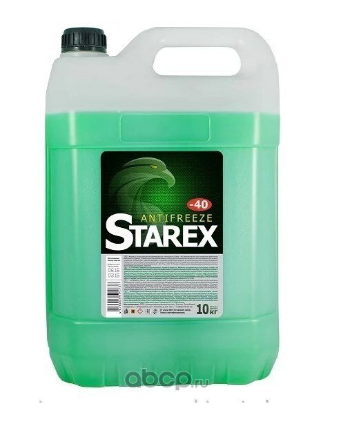 Антифриз starex зеленый (север) g11 10кг 700617