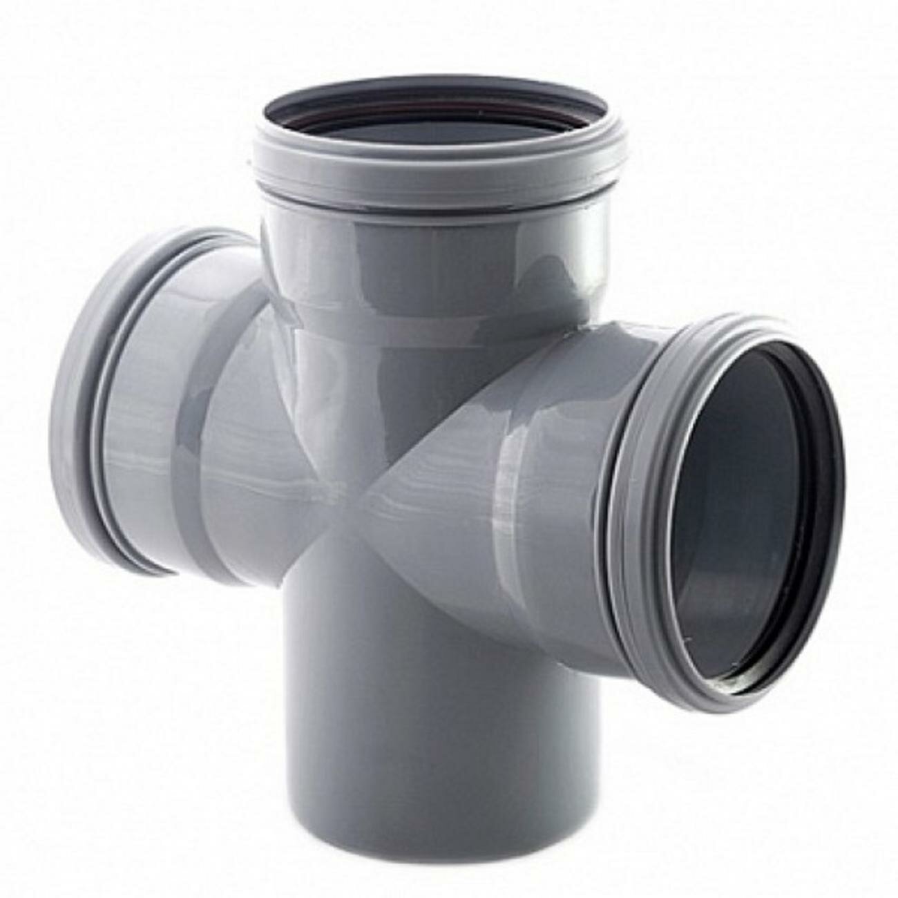 Крестовина канализационная 110 мм 87°