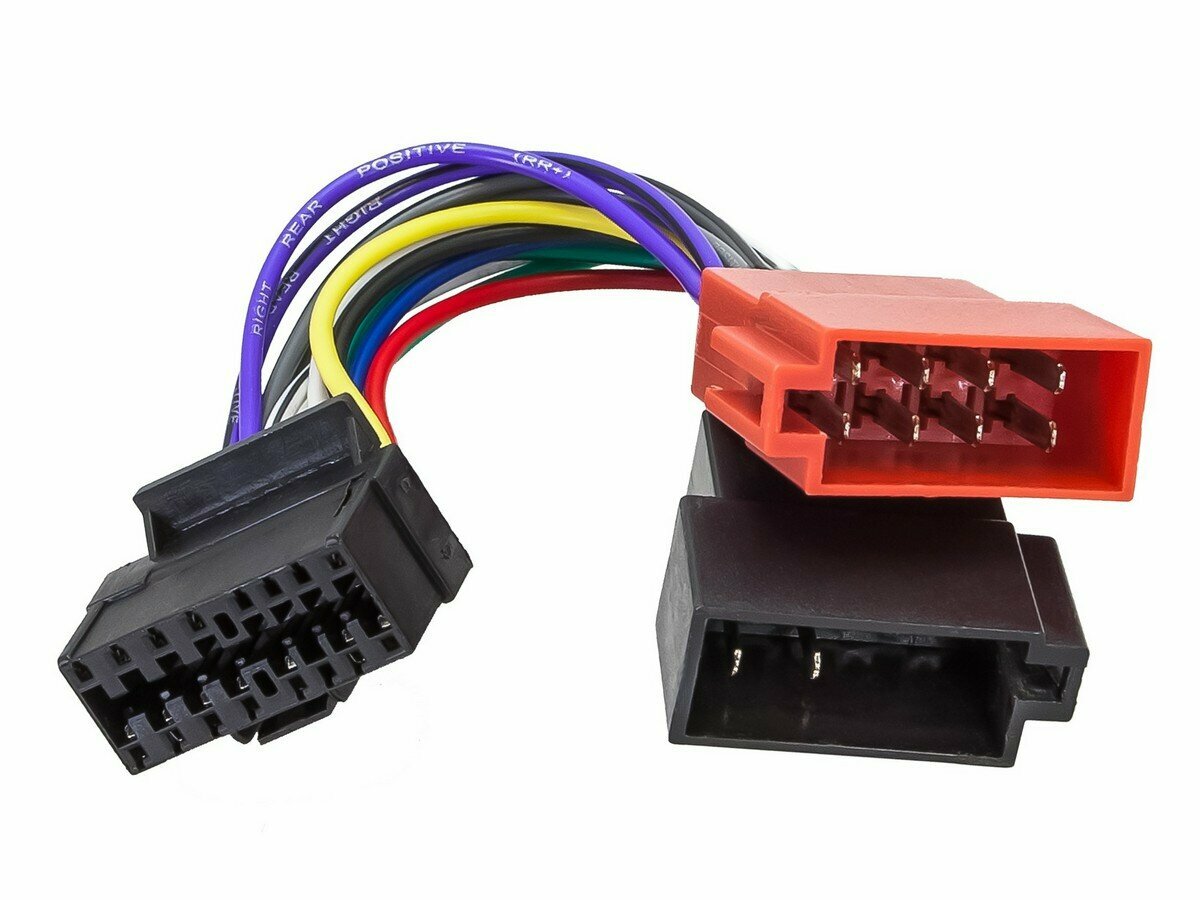 ISO разъём для магнитолы JVC, SONY (-2012) 16 pin to ISO, AurA AWU-JV01