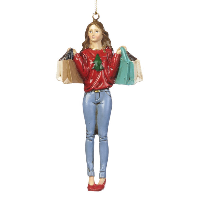 Елочная игрушка Christmas Shopping: Леди Виллоу 12 см, подвеска, Goodwill (Гудвилл), MC38121-2