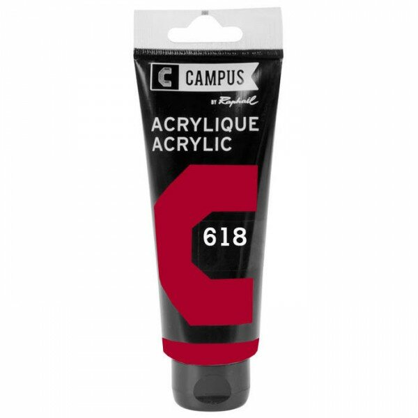Акриловая краска Campus Sennelier № 618 Кадмий красный темный (А), 100 мл