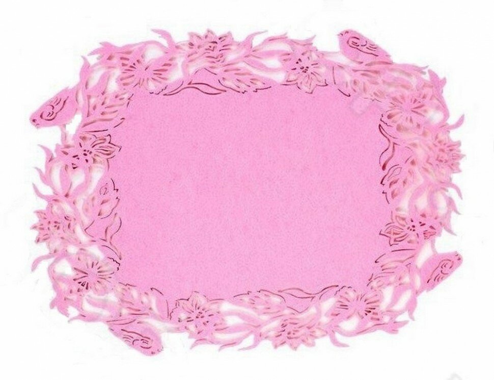 РТО FTD-135 Салфетка из фетра "Цветы и птицы", 40 x 29 см