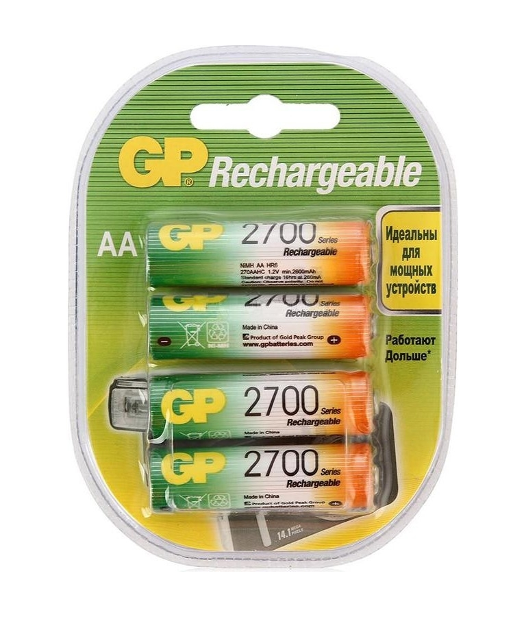 GP 270AAHC-2DECRC4 (4 шт. в уп-ке) аккумулятор