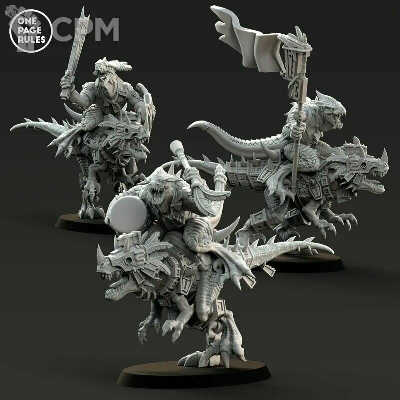Warhammer Saurus Riders Clubs/Наздники завров командная группа