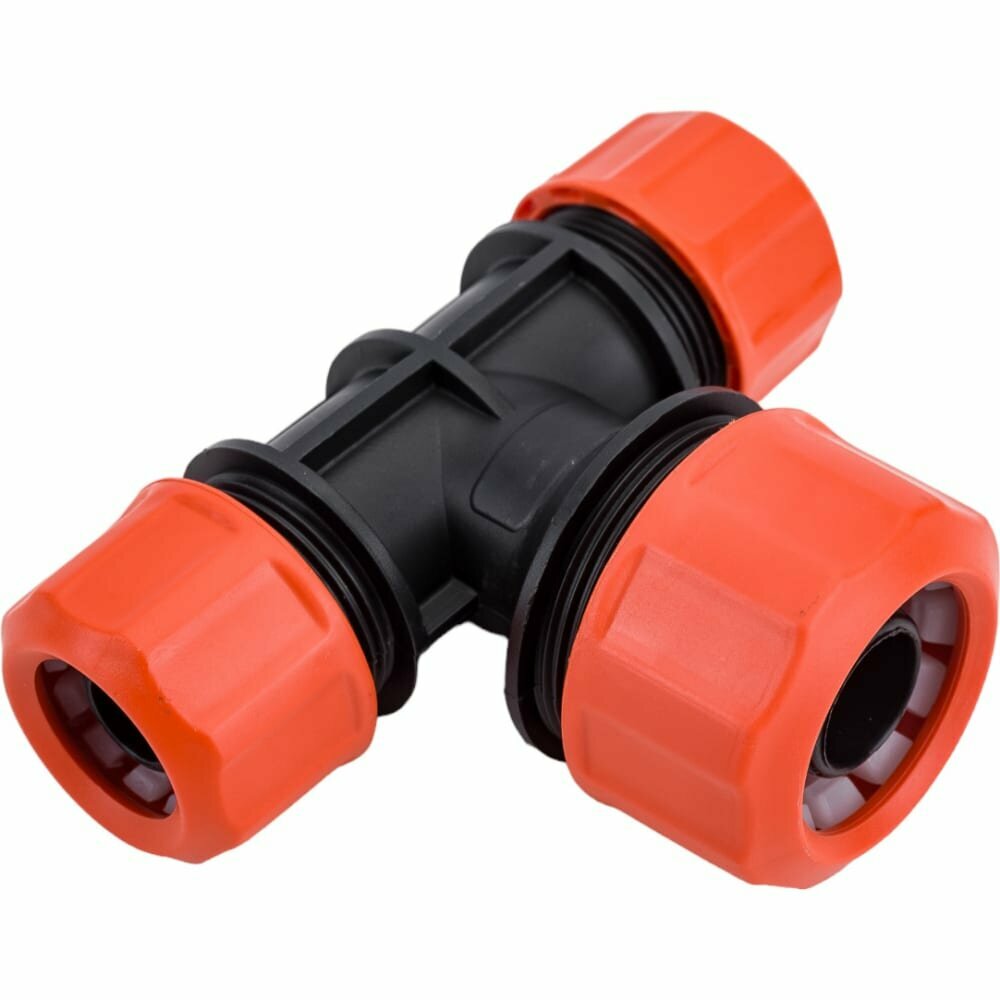 Переходник Т-образный для шлангов 1/2-1/2-3/4 AMIGO 74011, пластик