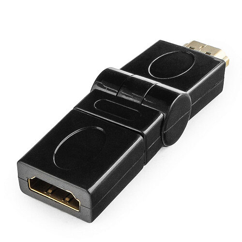 Переходник HDMI-HDMI 19F/19M вращающийся на 180 градусов
