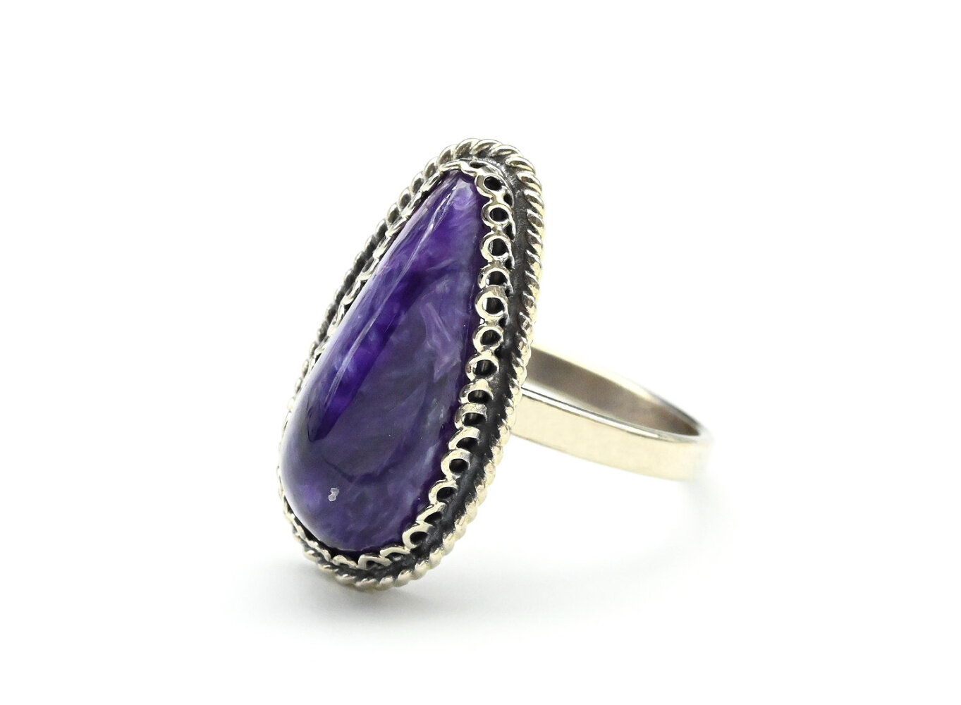 Кольцо, чароит