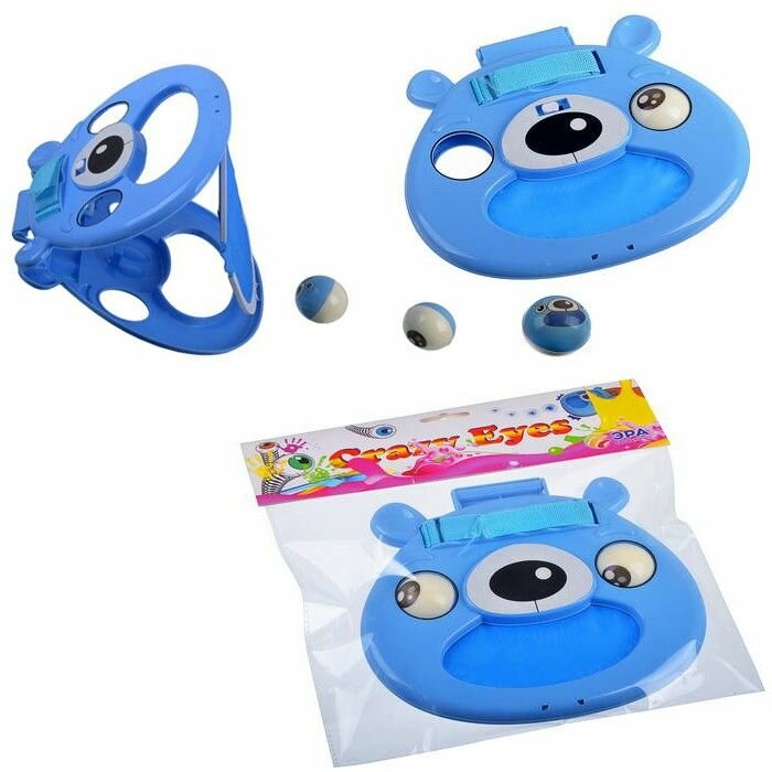 Детская подвижная игра "Crazy eyes", поймай шарик, игрушка бильбоке на развитие ловкости, кетчбол, сквап, комплект 1 ловушка