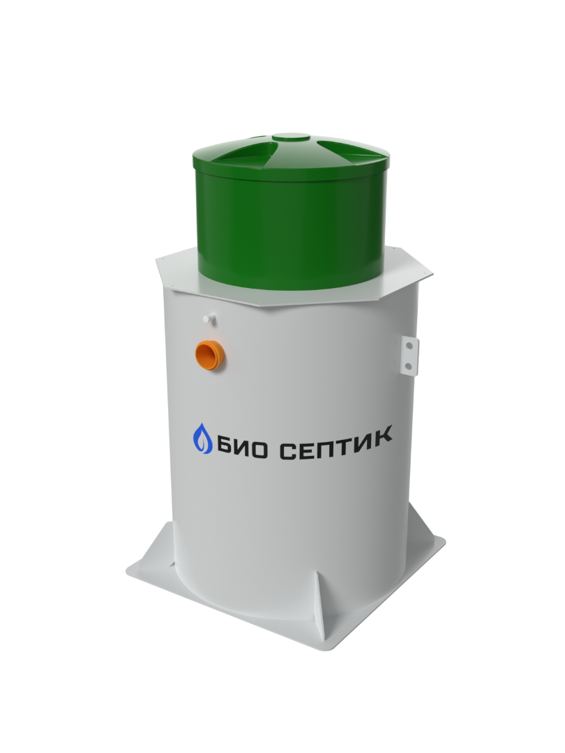 Септик Далос BIO 2.0 1250x1250х2000мм, до 5 пользователей, до 1000 л в сутки