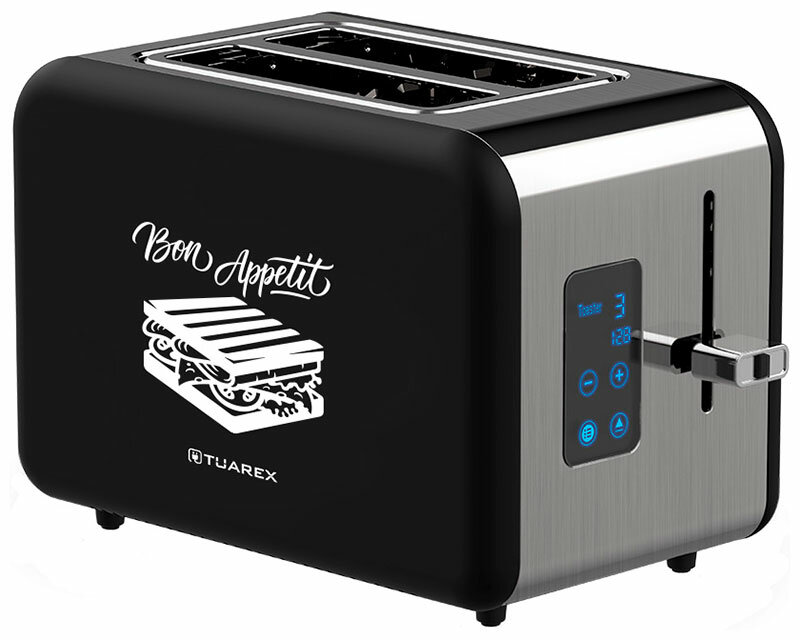 Тостер Tuarex TK-6002, черный/стальной