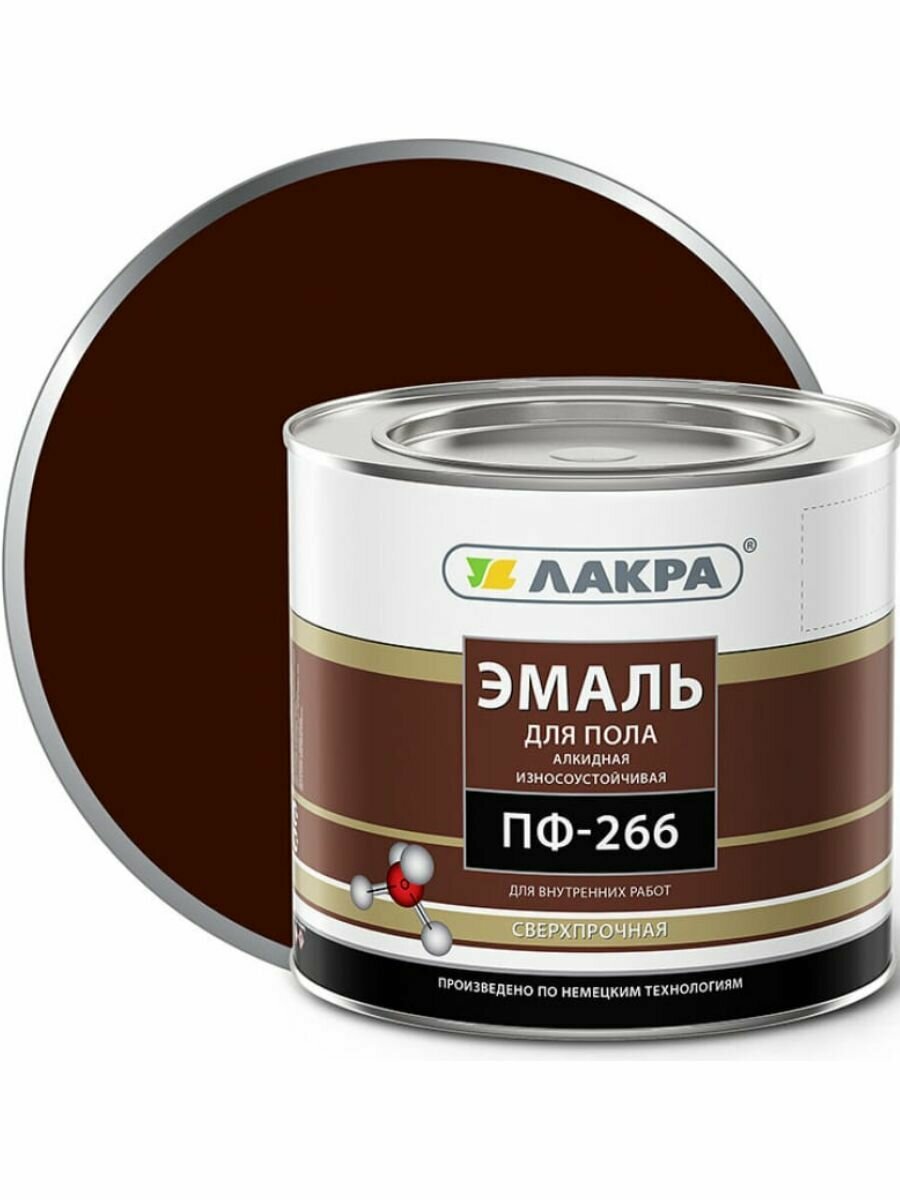 Эмаль ПФ-266 краска для пола 2кг — купить в интернет-магазине по низкой ...