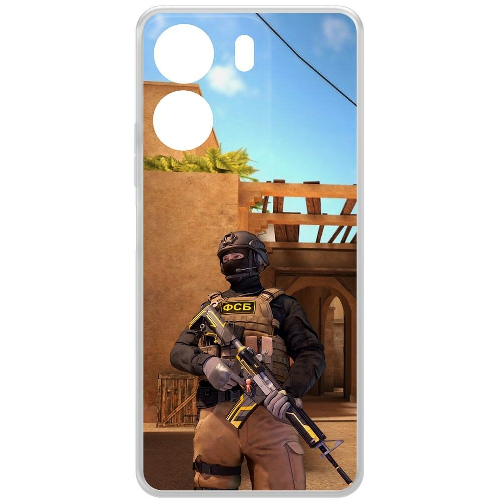 Чехол-накладка Krutoff Clear Case Cтандофф 2 (Standoff 2) - ФСБ для Xiaomi Redmi 13C