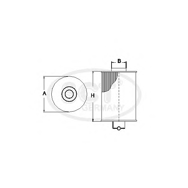 SCT GERMANY sc7061p (1471765 / 1802052 / 30681552) топливный фильтр Ford (Форд) Mondeo (Мондео) IV / Volvo (Вольво) s40