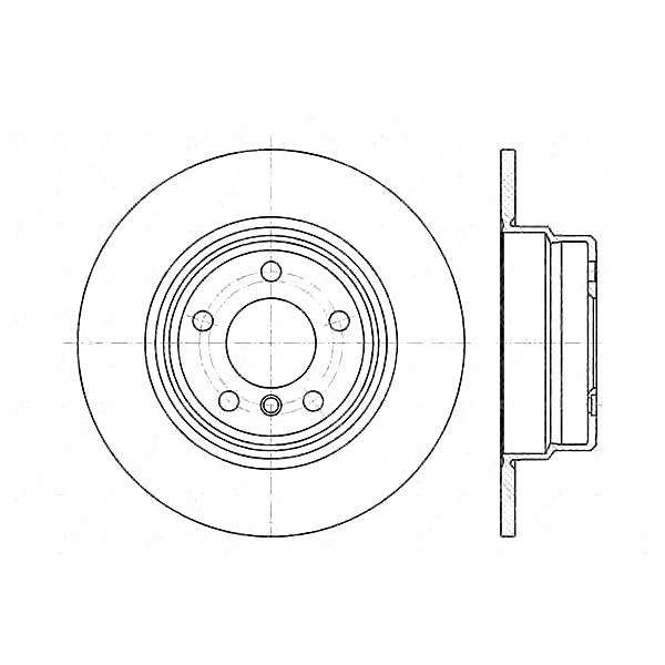 STELLOX 6020-1548-SX (1164911 / 23-0782 / 230782) диск тормозной задний\ BMW (БМВ) x5 3.0 / 4.4 / 3.0d 00 (Комплект 2 штуки)