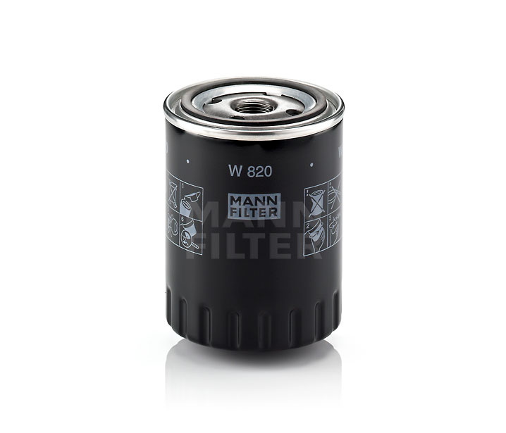 MANN-FILTER W 820 (0451103109 / 0451103198 / 0451104516) фильтр масляный Citroen (Ситроен) c25 84-95, cx 85-92, chery tiggo 5