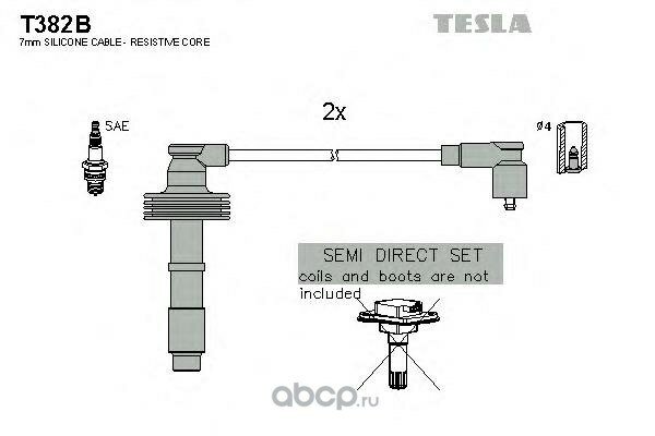 Провода высоковольтные компл. volvo tesla t382b
