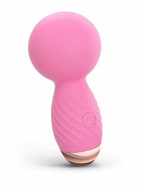 Розовый мини-wand вибратор Itsy Bitsy Mini Wand Vibrator, розовый, Для женщин, силикон, 8,8, 4