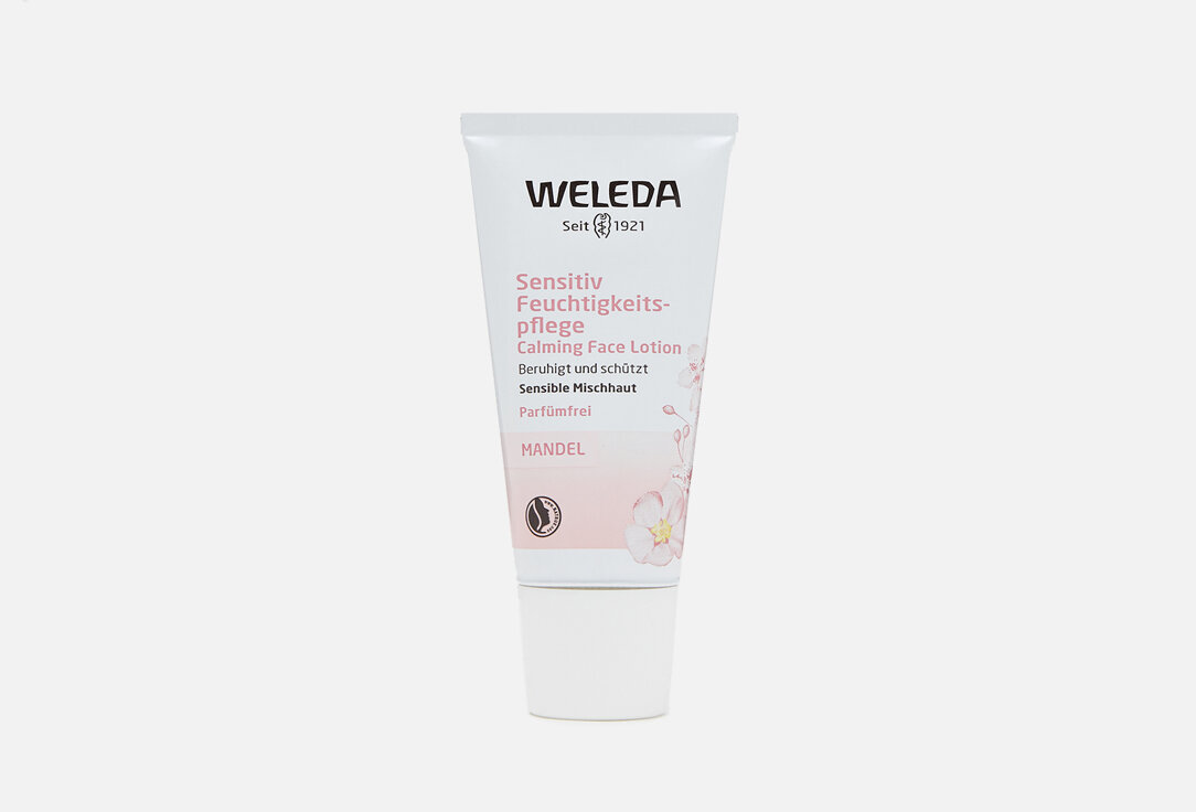 Крем-уход для лица деликатный увлажняющий WELEDA Almond Soothing Facial Lotion