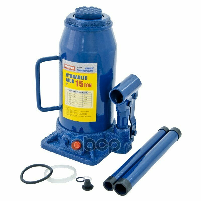 Домкрат бутылочный 15т 230-460мм с клапаном MEGAPOWER MEGAPOWER Automotive арт. M-91504