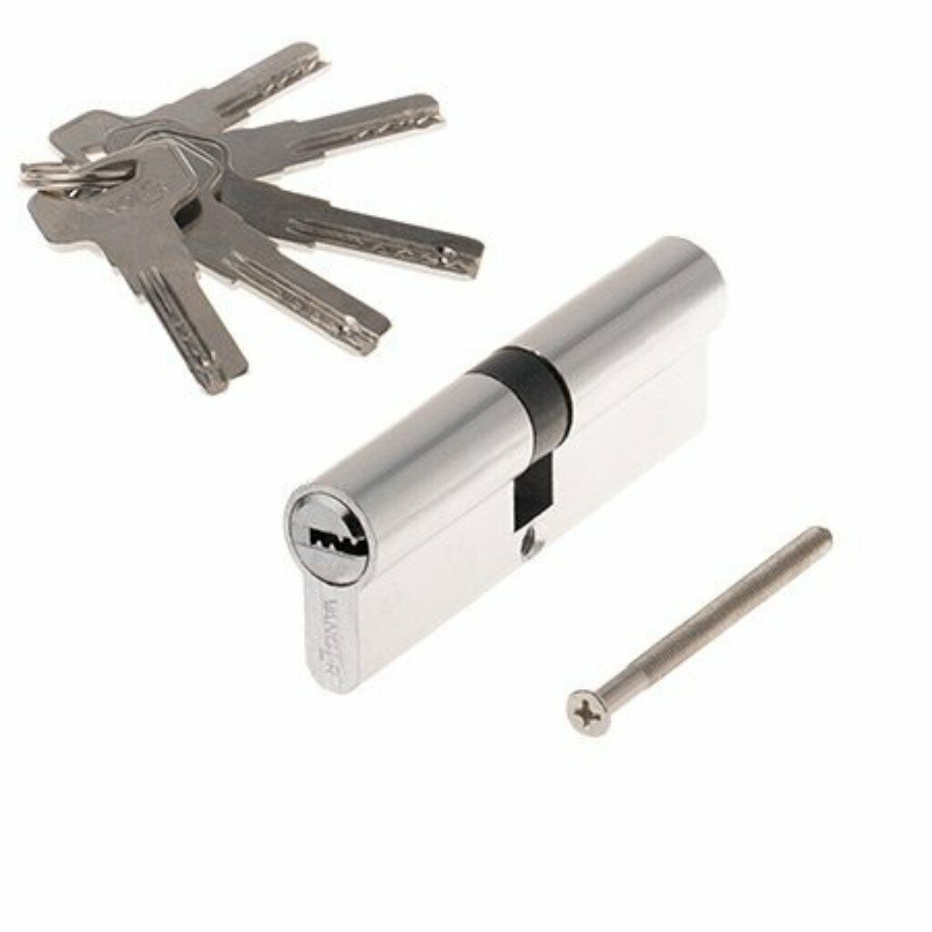 Личинка замка двери Vanger VM-90-CR, 90 мм, хром, Китай