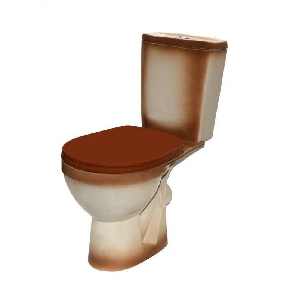 Унитаз-компакт Рио коричневый (универс. вып, нижн. подв, сид, 2-кн. арм.) Киров