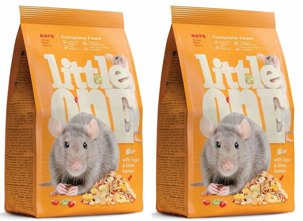 Little One Корм сухой для крыс, 400 г, 2 уп