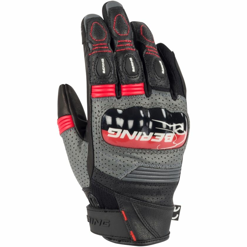 Мотоперчатки женские кожаные Bering LADY AXEL Black/Grey/Red, T5