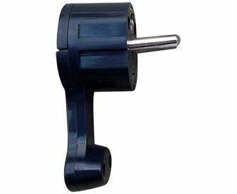 Ecola вилка-невидимка "За шкаф" 16А 250В (земля, плоская, черная) AEPL1BEAY