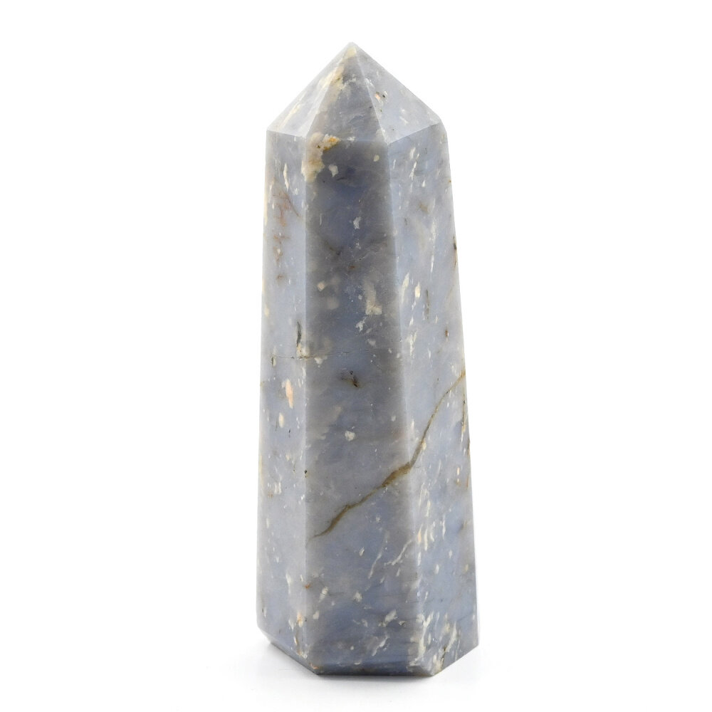 Кристалл из голубого халцедона "Карандаш" 34*34*105мм, 200г .