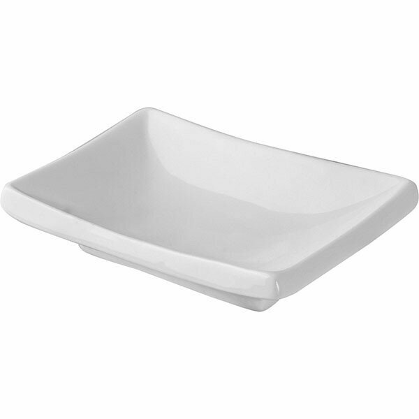 Соусник «Кунстверк», фарфор, 55мл, H=2, L=9, B=7см, белый (Kunstwerk)