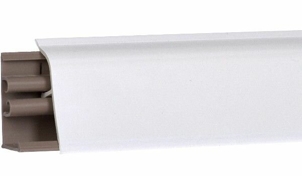 Плинтус для столешницы Korner LB37 с кабель-каналом мягкий край 24х38x3000мм ПВХ