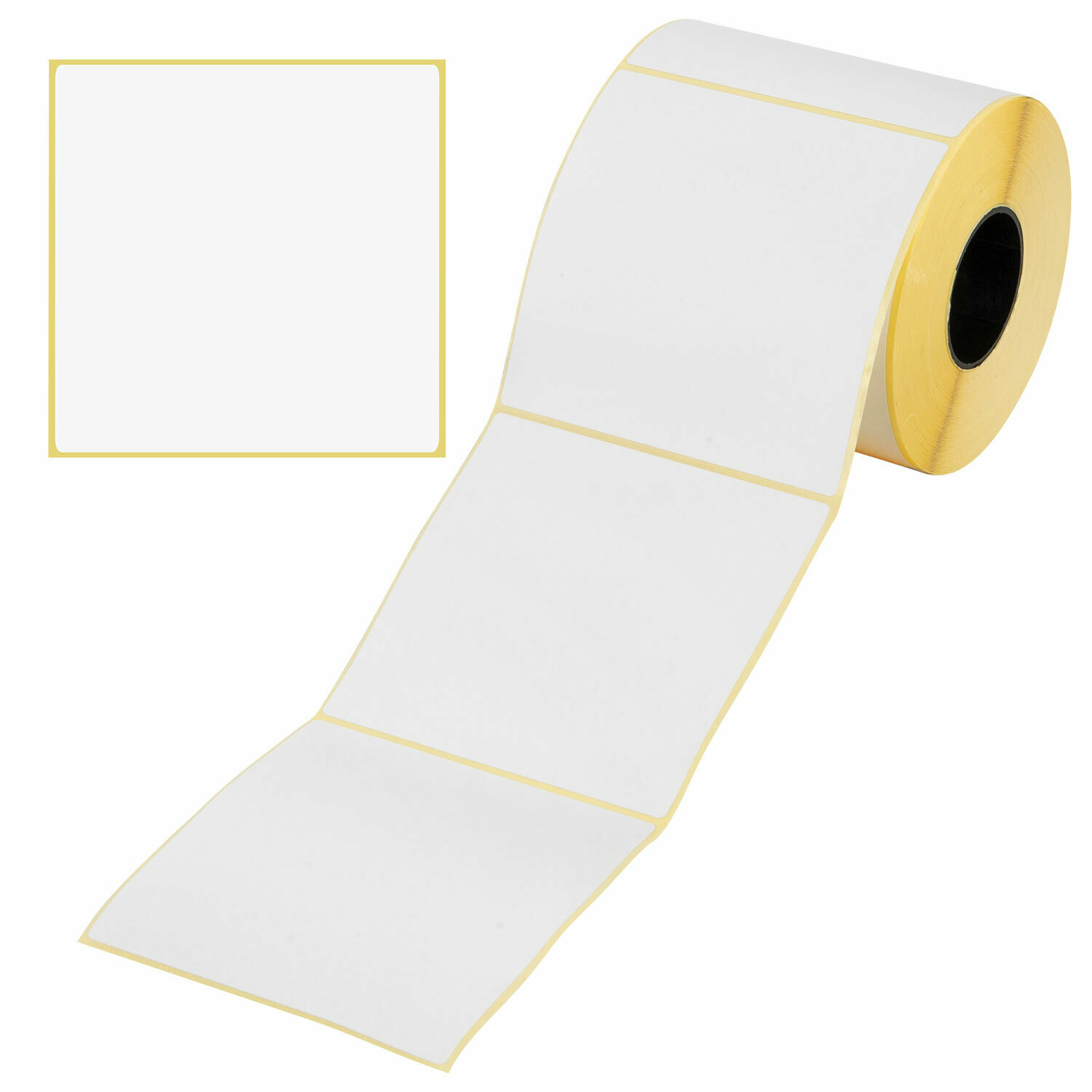 Термоэтикетки ЭКО, 100х100 мм, 500 этикеток в ролике, 115620 (упаковка 3 шт.)