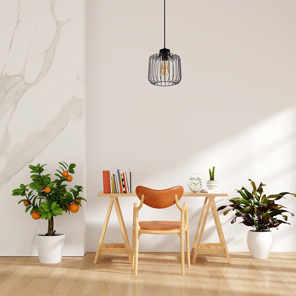 Светильник подвесной потолочный "Лофт", металл, 220 В, 40 Вт, E27, черный 1129/1