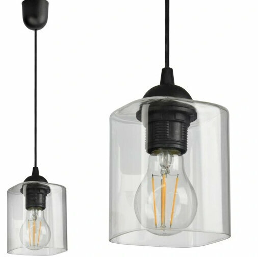 Подвес AURA S7103-1 BK E27