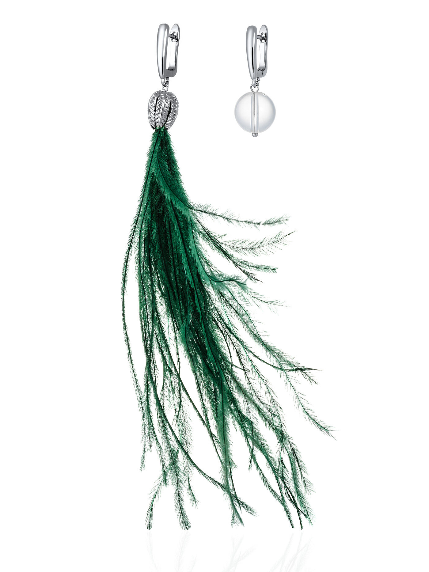 Серьги, горный хрусталь