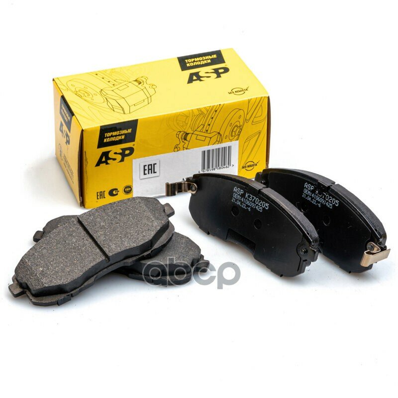 Передние тормозные колодки для а/м Nissan Tiida/Teana ASP арт. K370205