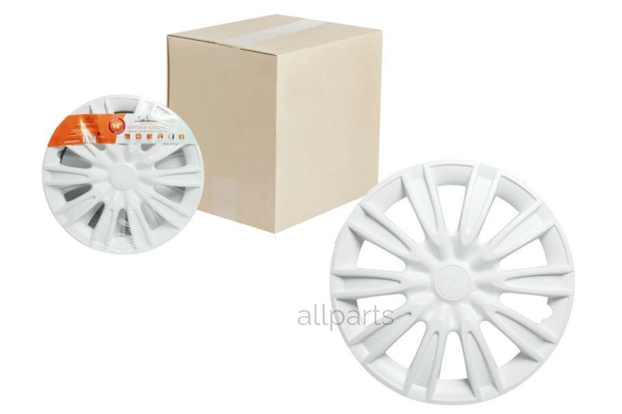 AIRLINE AWCC-15-08 Колпаки колесные 15 Торнадо белый карбон компл. 2 шт. (AWCC-15-08)