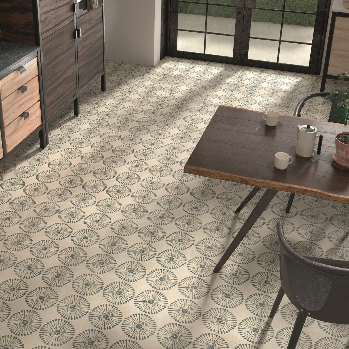 Керамогранит Mainzu Carino Deco Palma Matt 20x20 PT03566 орнамент матовая Мелкоформатная, морозостойкая