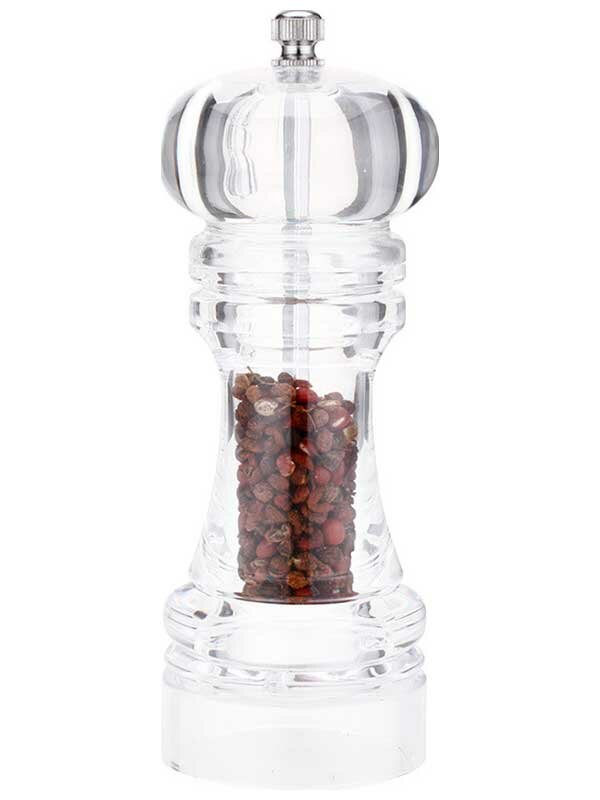 Перцемолка Mallony PICCANTE, акрил, жернова из керамики, 6х18.5см (003934)